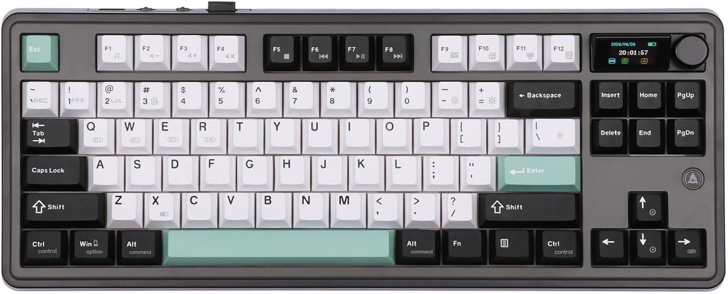 Hot-Swap Screen&Knob Modular】 The Ajazz AK870 Screen version offers an ...