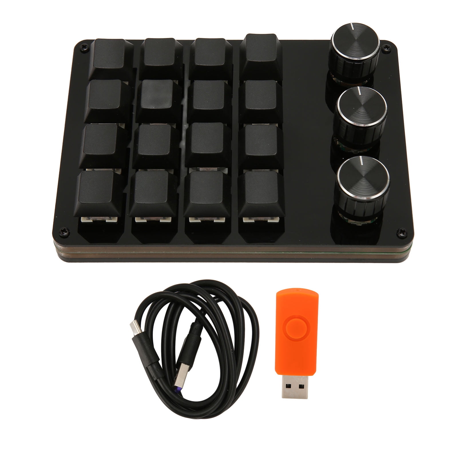 Hot Swappable Mechanical Programmable Keypad: 16-Key Keypad with Blue ...