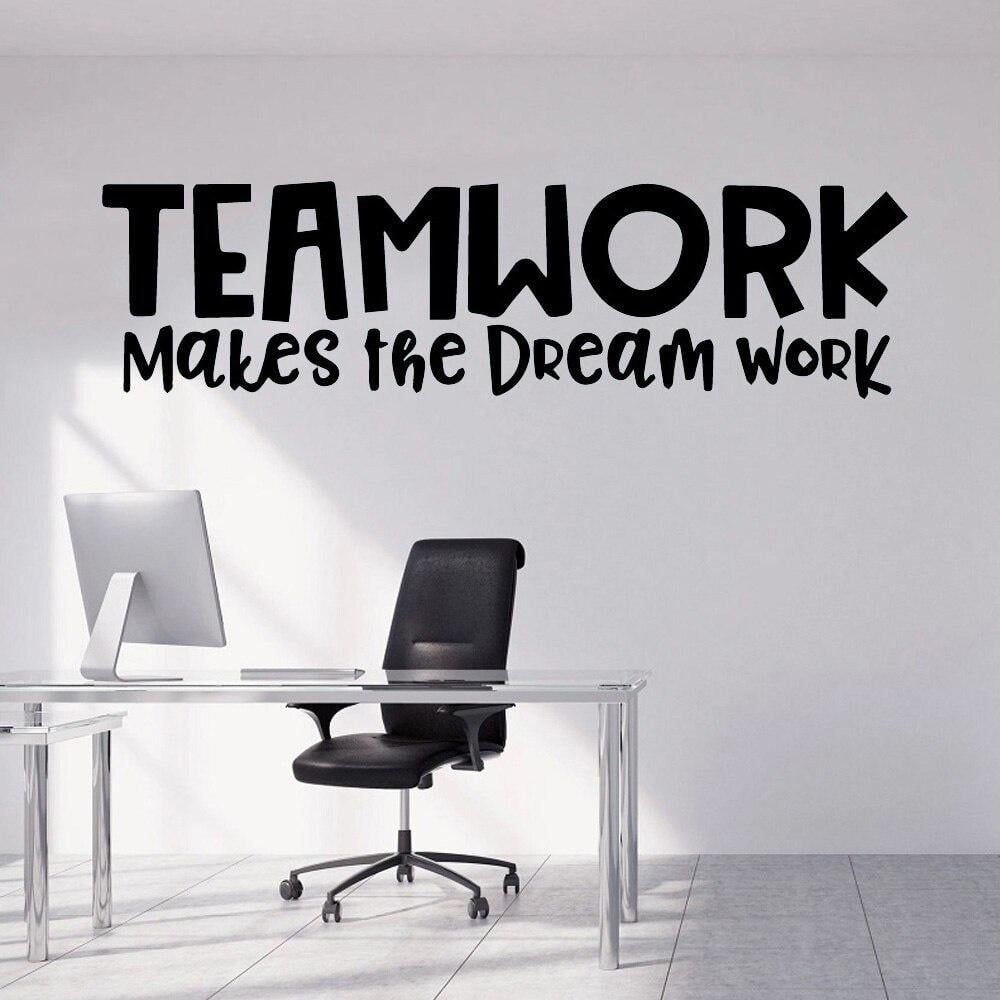 Hot Teamwork Sentence Vinyl Decals Wall Stickers For Kids Rooms Nursery ...
