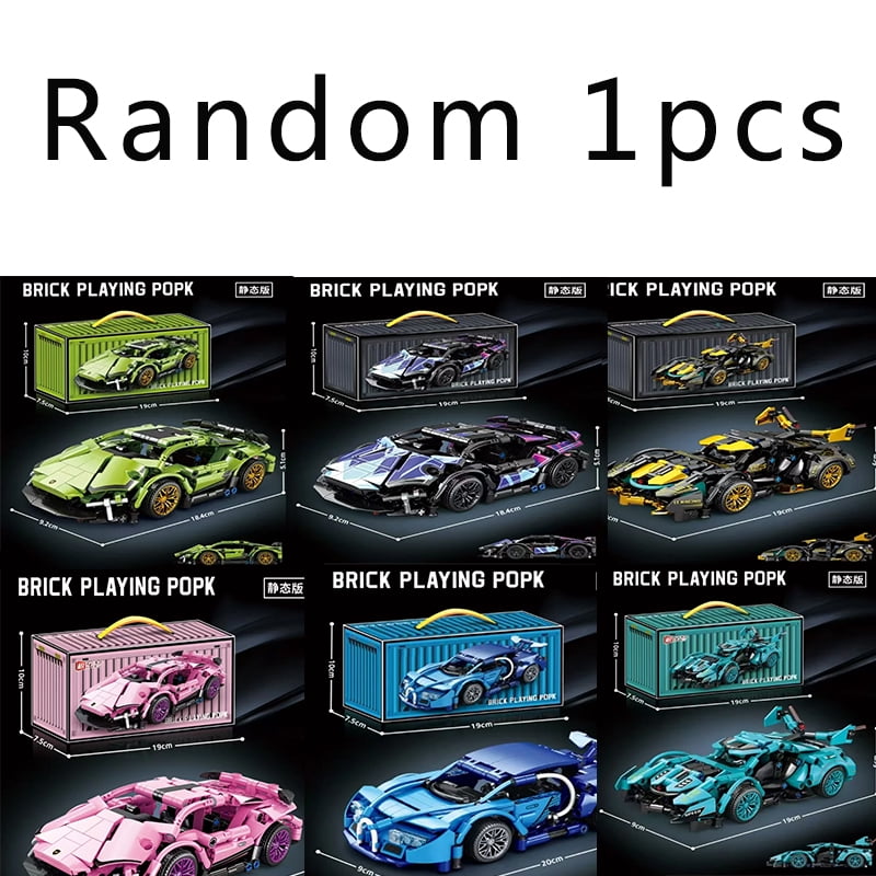 Hot Technical Building Blocks Car Racing Sport Speed Vehicle Model City ...