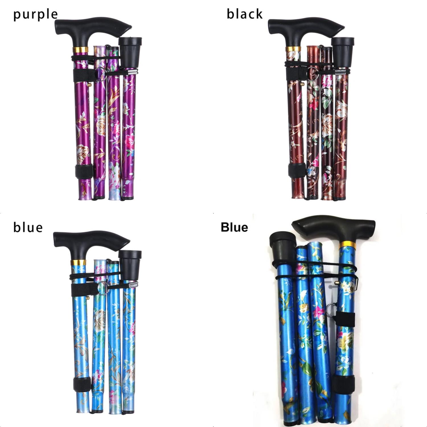 Hot Telescopic Walking Sticks Collapsible Cane Trusty Running Canes ...