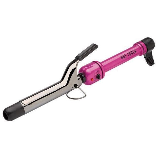 Hot Tools PINK TITANIUM 1” Curling Hair Iron with Features Multiple ...