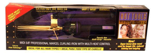 Hot Tools Professional 24K Gold 5/8 Inch Marcel Iron / Wand Model 1104 ...