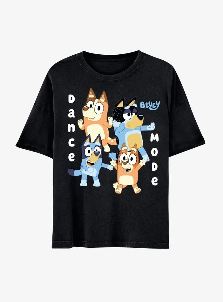 Hot Topic Bluey Dance Mode Boyfriend Fit Girls T-Shirt Shirt, Size L ...