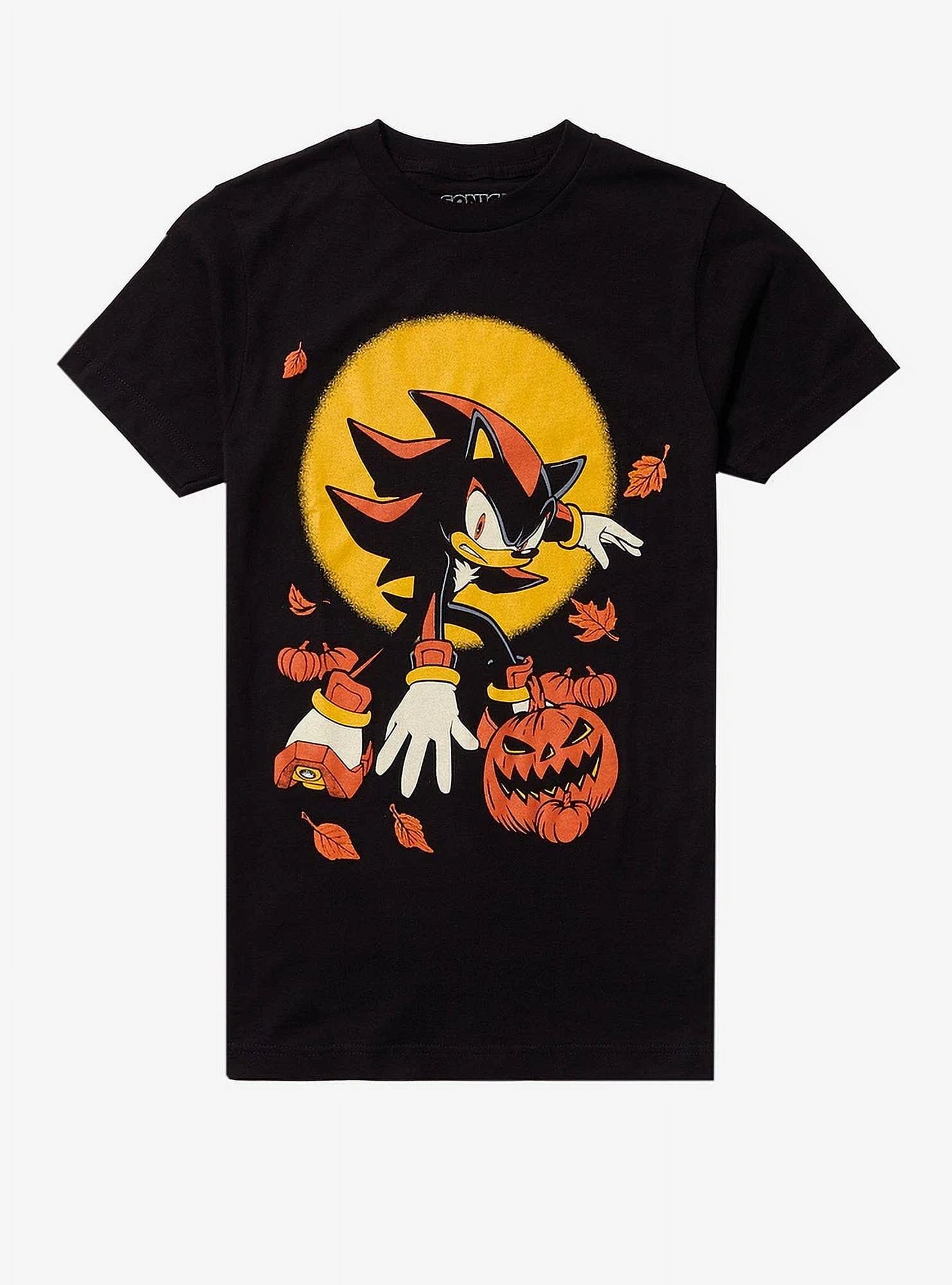 Hot Topic Sonic The Hedgehog Shadow Pumpkin T-Shirt, Distinctive Design ...