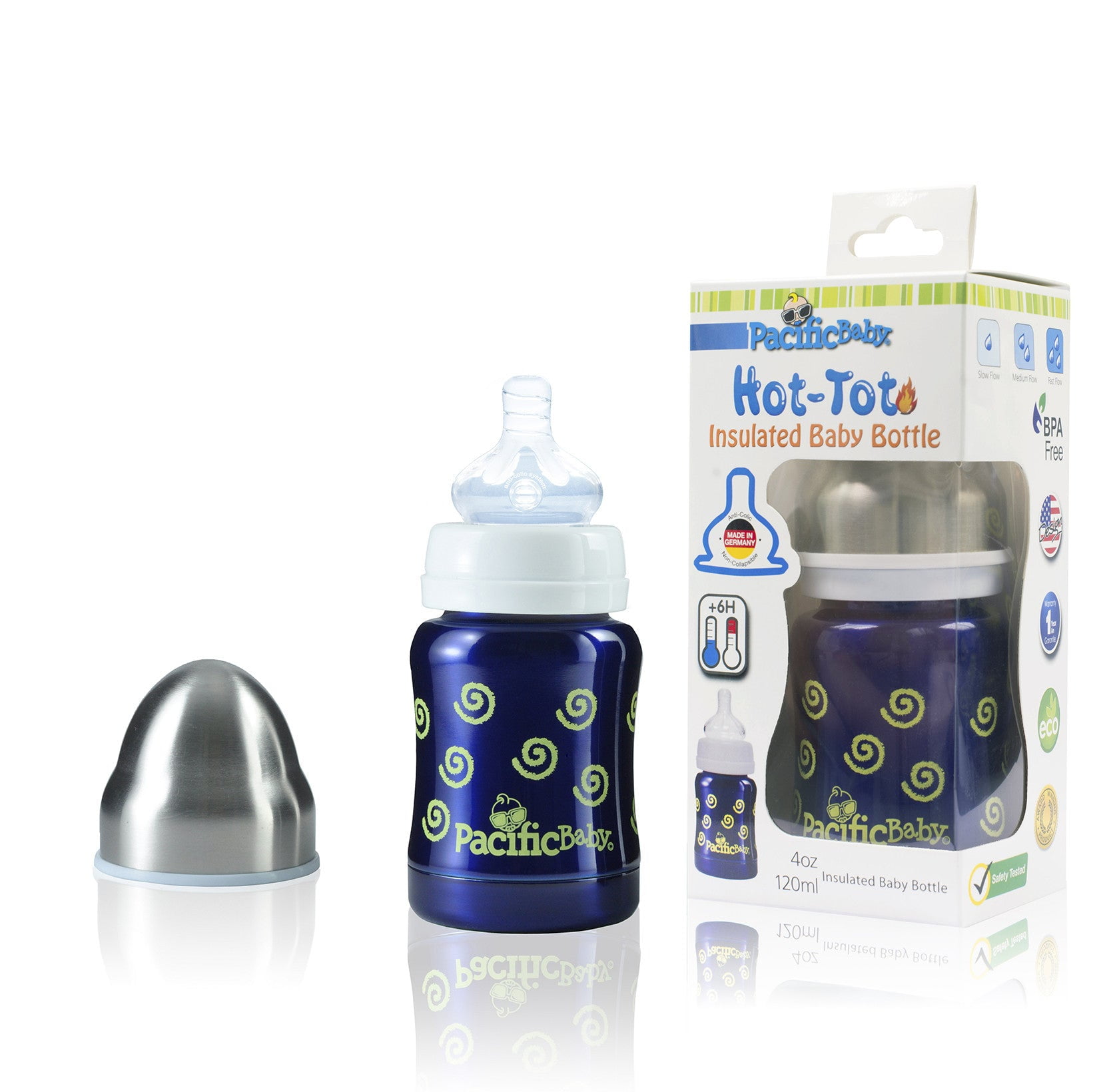 Hot-Tot 4-oz Insulated Baby Bottle - Walmart.com