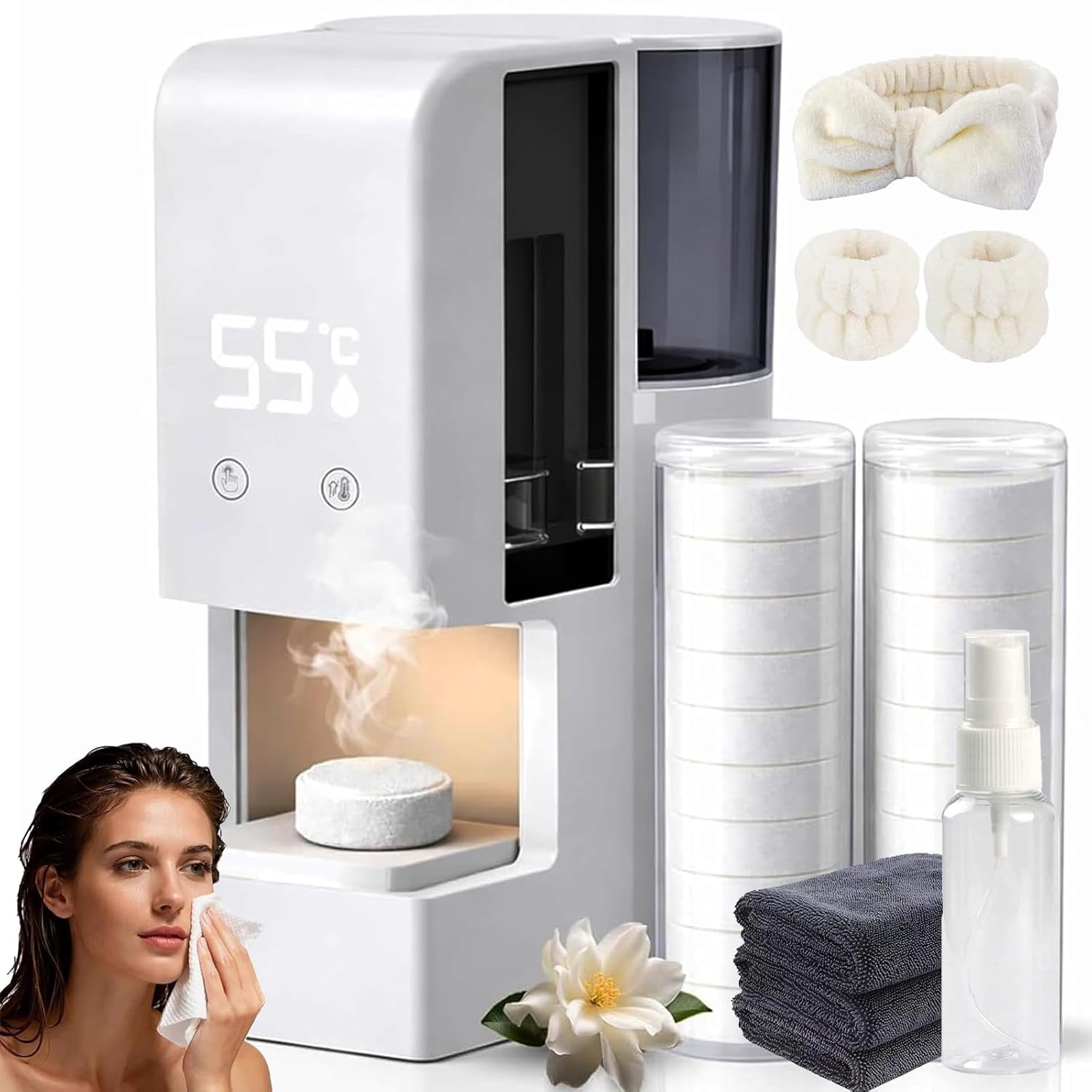 Hot Towel Dispenser, 2026 Upgraded Automatic Hot Face Towel Warmer ...