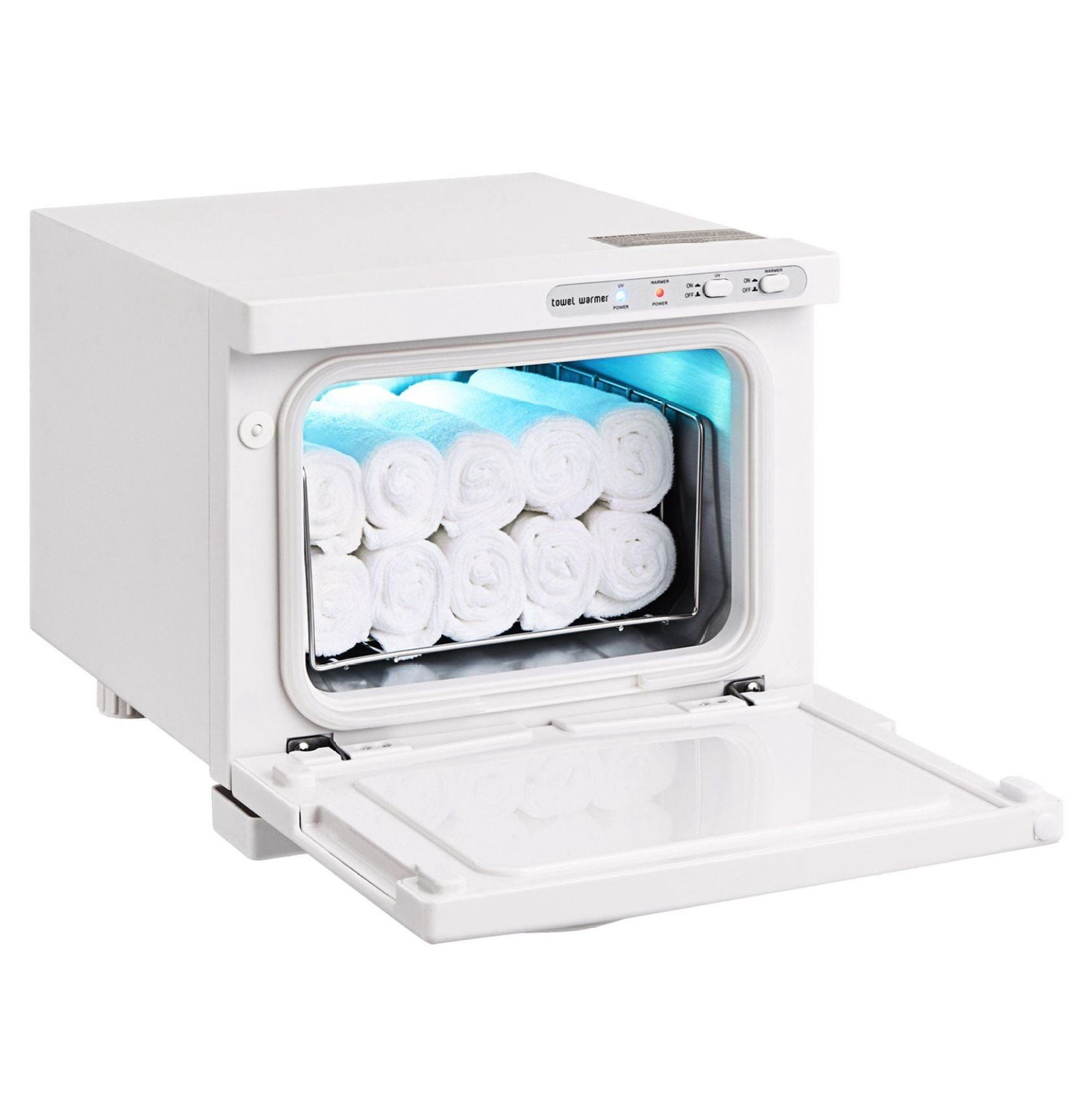 Hot Towel Warmer 8L, Spa Towel Warmer Cabinet, 2-in-1 with UV Sanitizer ...