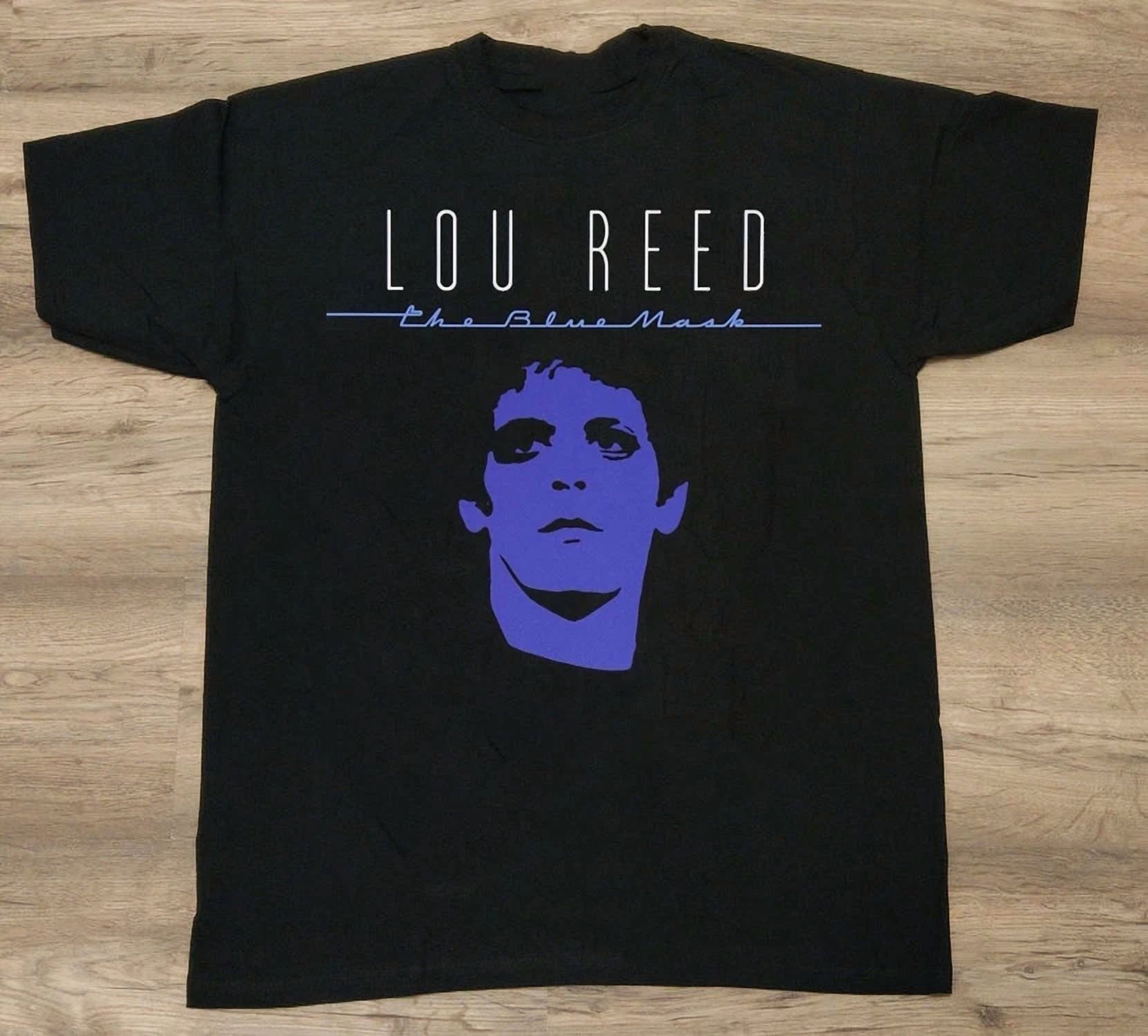 Hot Trend Lou Reed The Blue Mask Black Cotton Full Size Shirt | eBay ...