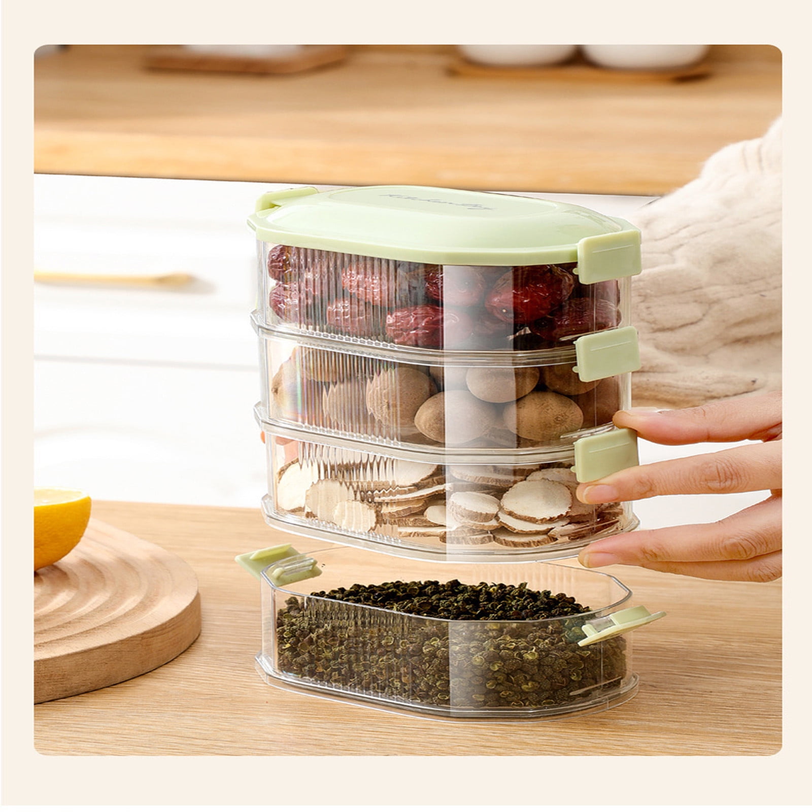 Hot Trend Now, Seasoning Containers, Kitchen Spice Storage Box, Fresh ...