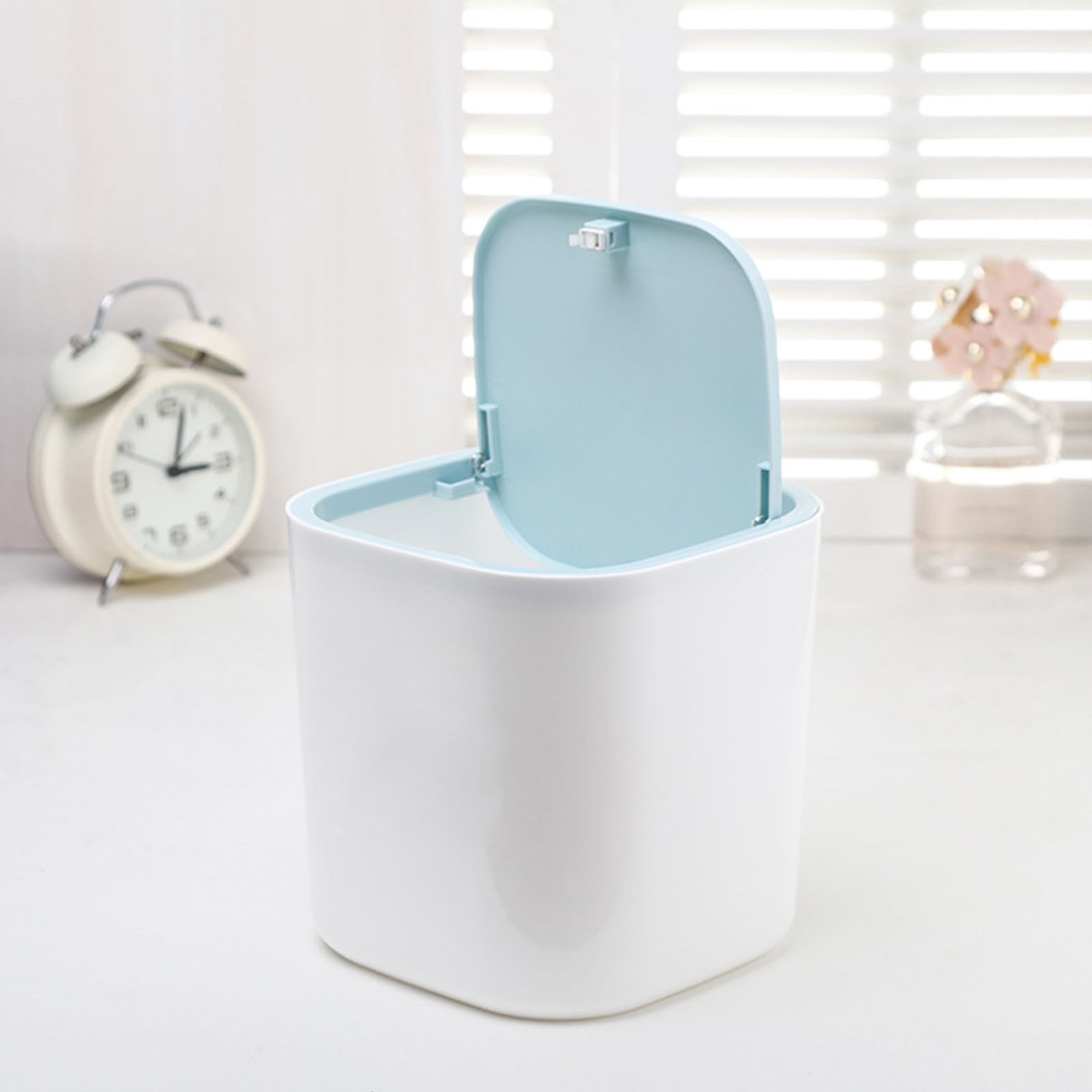 Hot Trend Now, Small Office Bin, Wall-Mounted Garbage Can, Lid ...