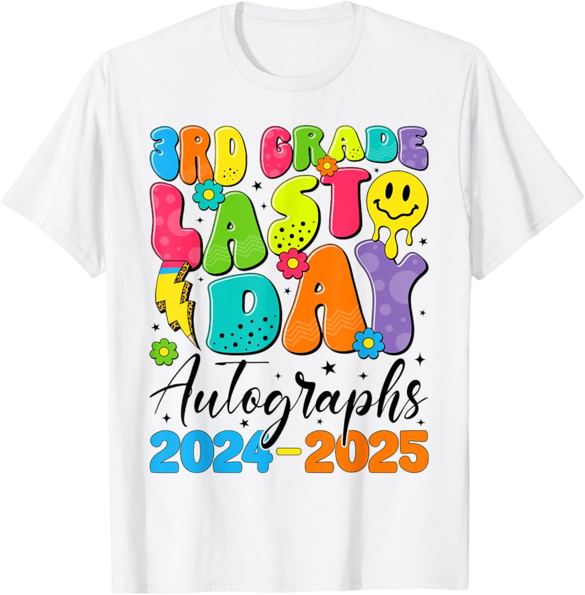 Hot Trending 2025 Last Day of School Autograph 3rd Grade Graduation ...