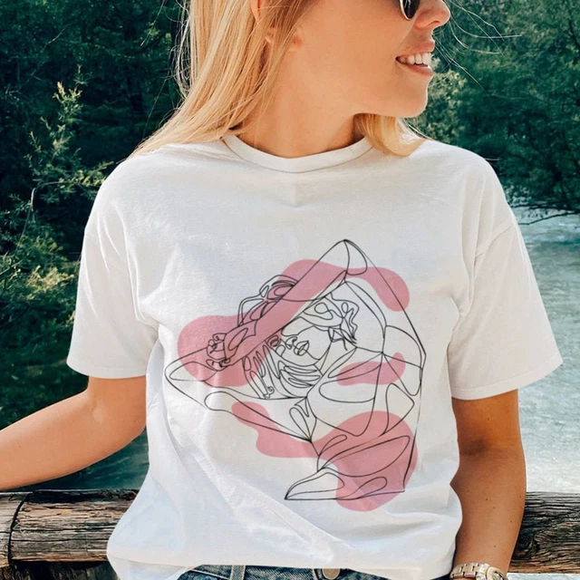 Hot Trending #27 Woman Abstract One Line Drawing Art T shirt and One ...