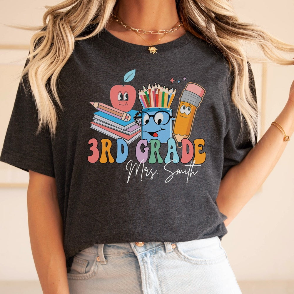 Hot Trending With 3Rd Grade Teacher Shirts For Women, Third Grade ...