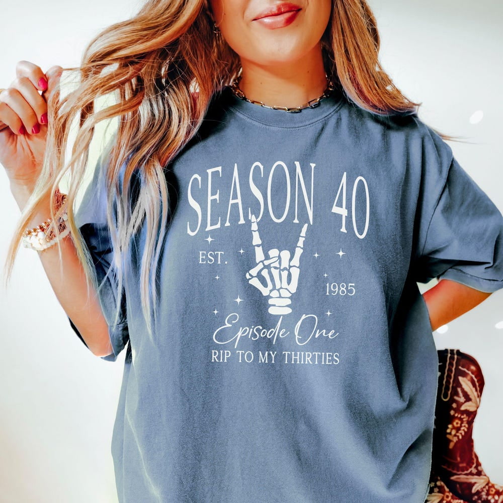Hot Trending With 40Th Birthday Shirt Rip 30S 40Th Birthday Gift For Her Death To My 30S In My ...