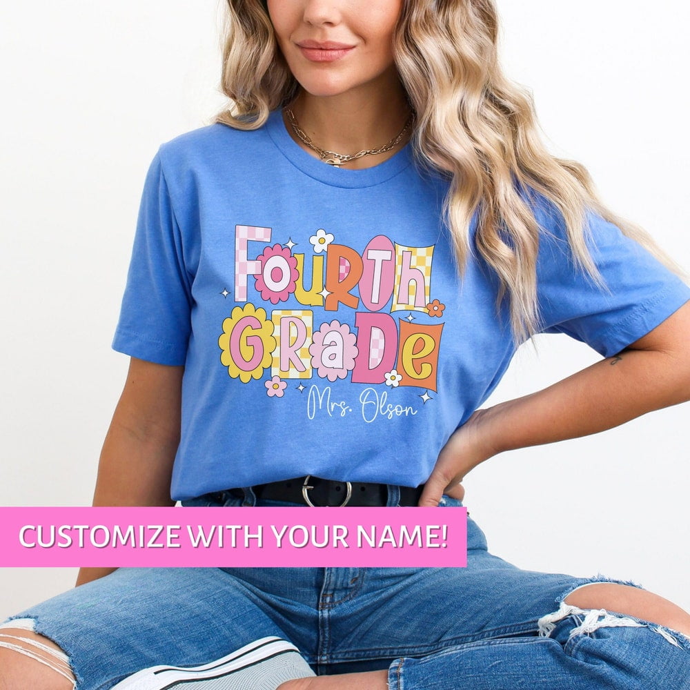 Hot Trending With 4Th Grade Teacher Shirt 4Th Grade Shirt Fourth Grade ...