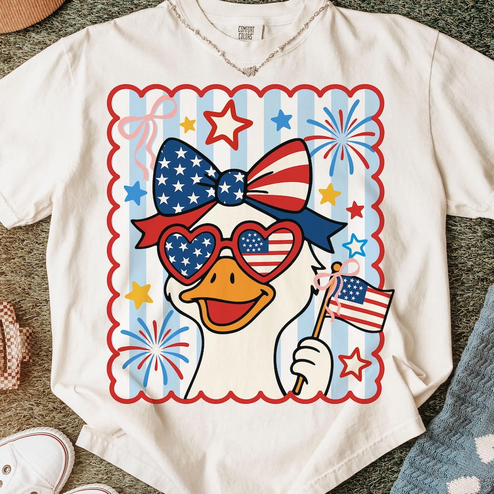 Hot Trending 4Th Of July Mama Goose Shirt, Preppy American Mama ...