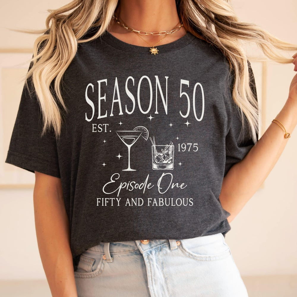 Hot Trending With 50Th Birthday Shirt For Women Fifty And Fabulous 50Th Birthday Gift For Women ...