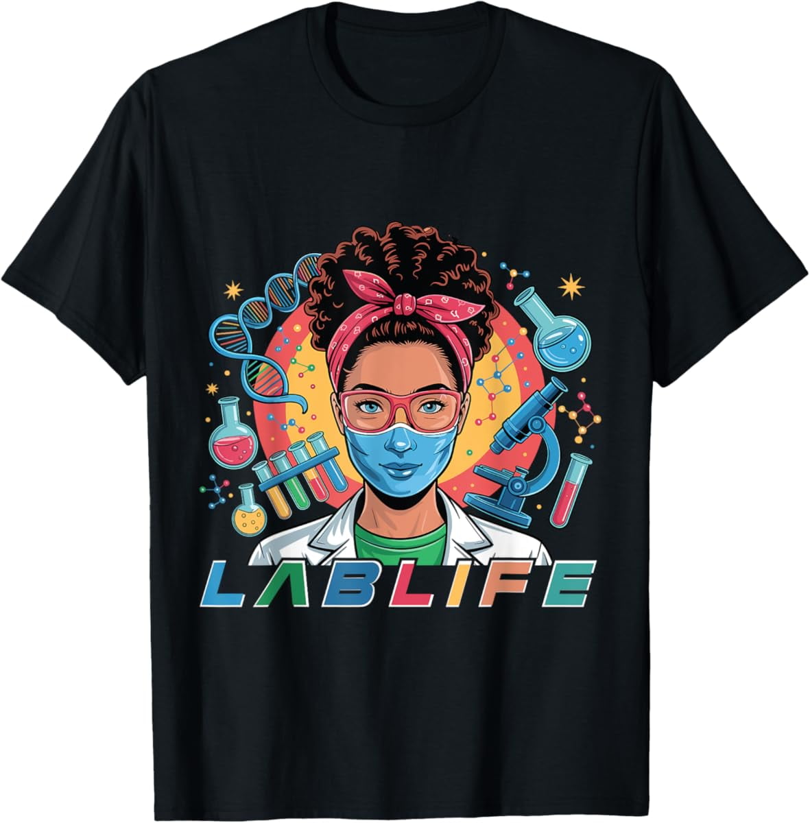 Hot Trending Afro Messy Bun Laboratory Life Lab Week 2025 Lab ...