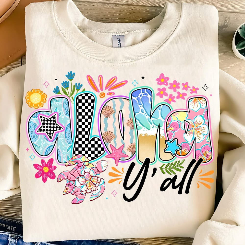 Hot Trending Aloha Y'All, Turtle, Sea Turtle, Beach Vibes, Ocean Life ...