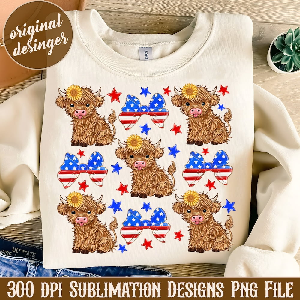 Hot Trending American Coquette And Cow, 4Th Of July, American Heifer ...