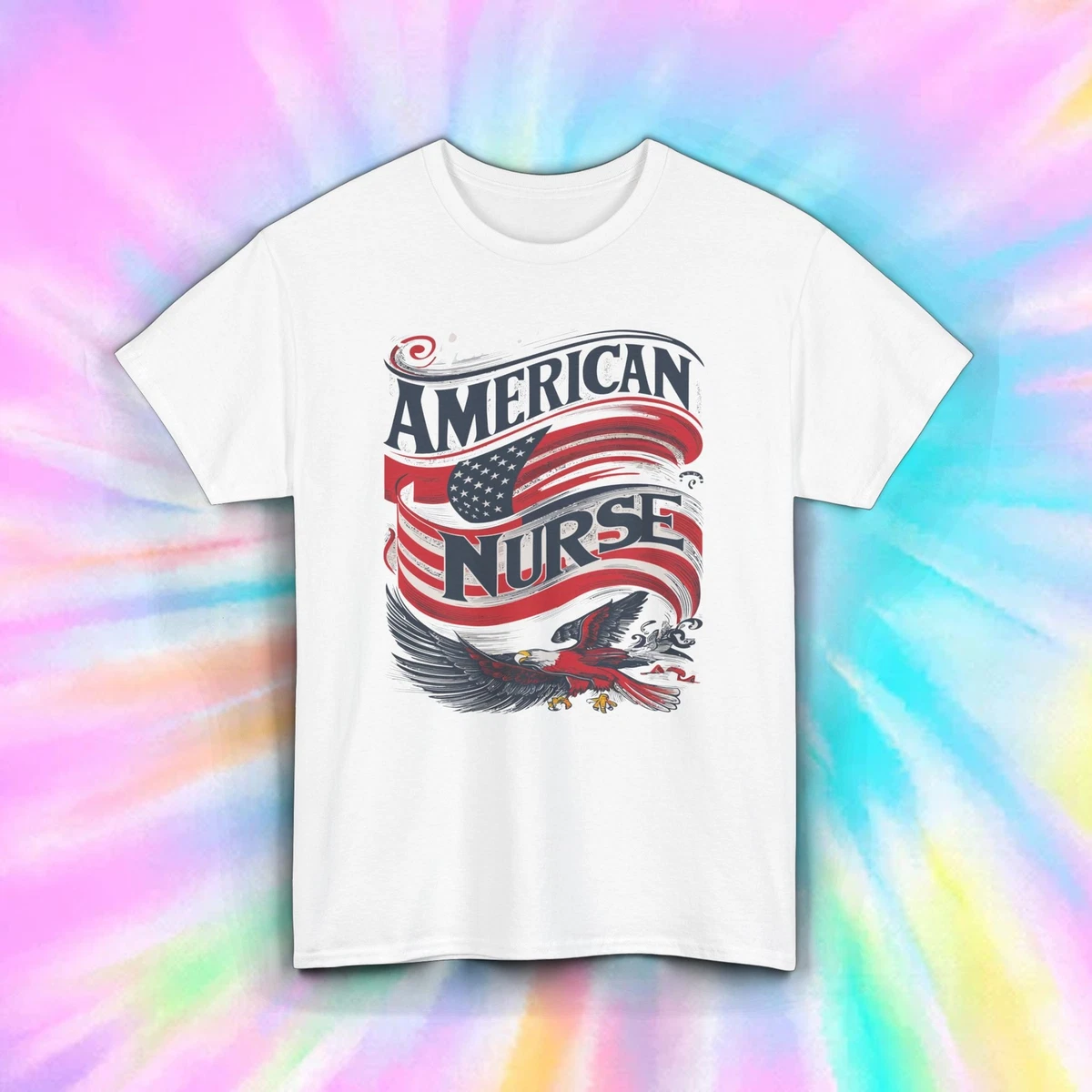 Hot Trending American Nurse Shirt Flag Eagle RN Appreciation Design ...