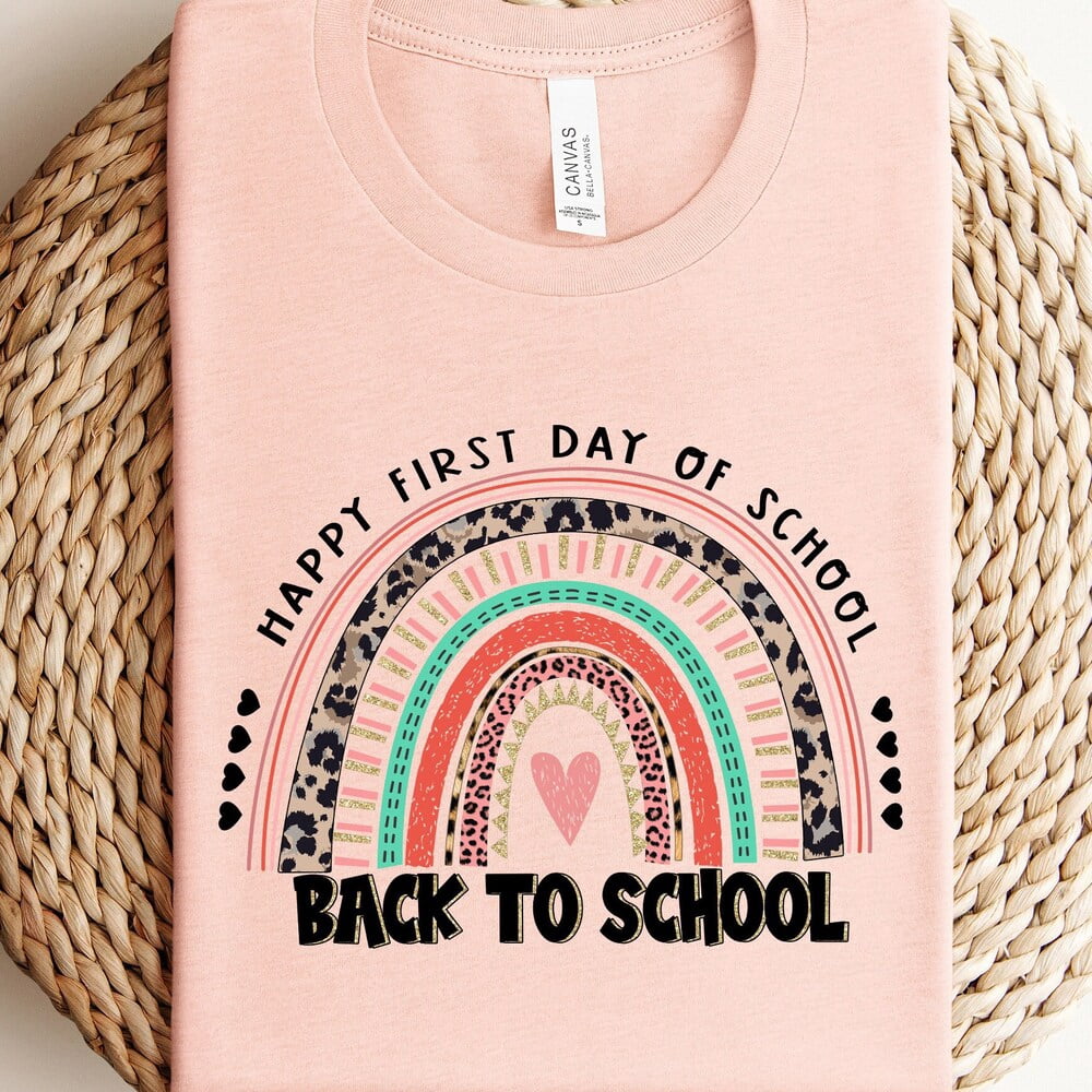 Hot Trending Back To School Rainbow, First Day Of School Rainbow, Happy ...