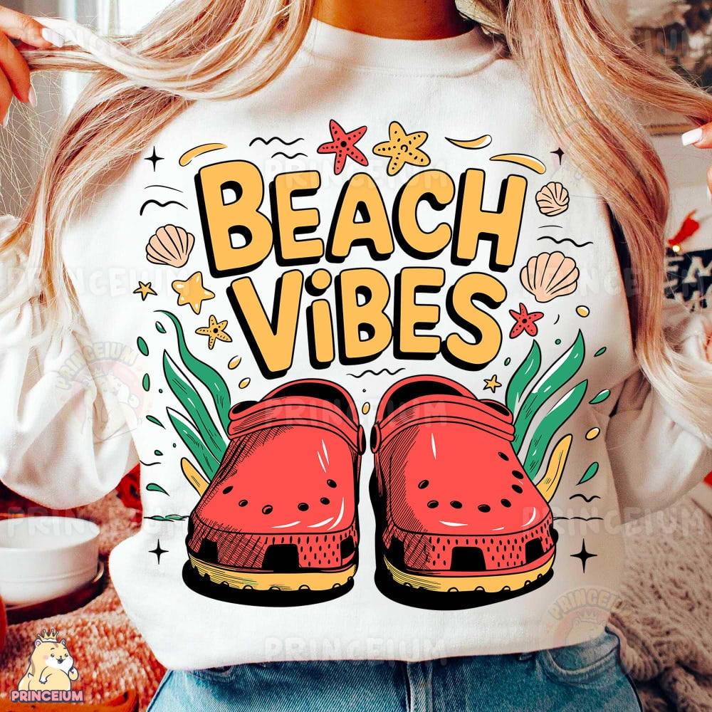 Hot Trending Beach Vibes, Summer Croc Shoes, Vacation, Retro Aesthetic ...