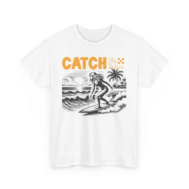 Hot Trending Beach Vibes T-Shirt | Summer Ocean Waves Tee | Vintage Sea ...