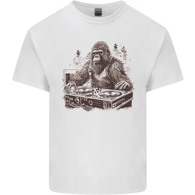 Hot Trending Bigfoot DJ Funny Dancy Music Rave Ape Gorilla T-Shirt ...
