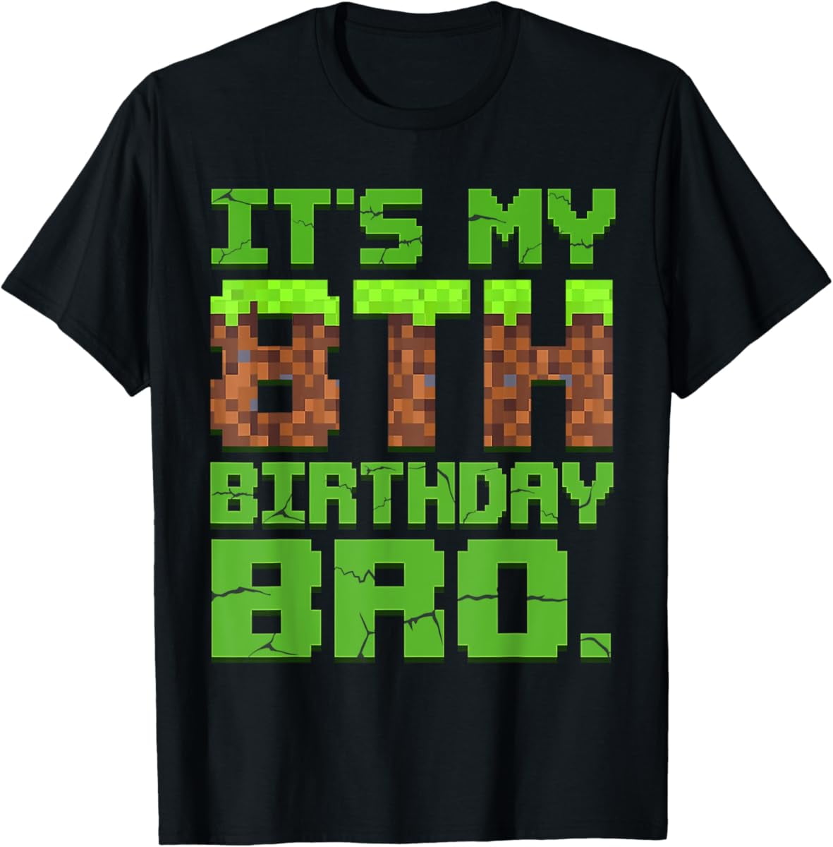 Hot Trending Birthday Boy It's My 8th Birthday 8 Year Old Gamer Pixel T ...