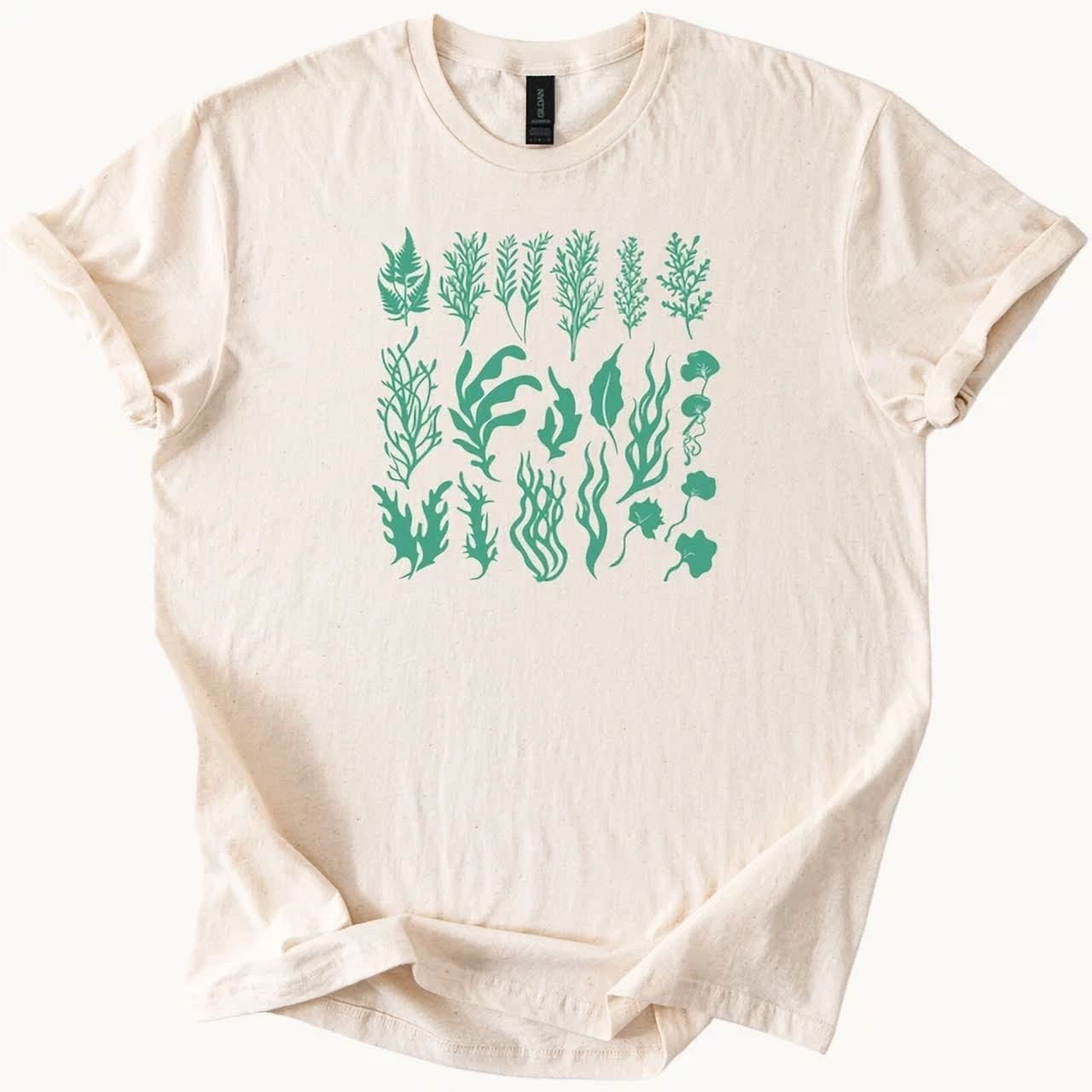 Hot Trending Botanical Sea Plants TShirt Ocean Nature Graphic Algae ...