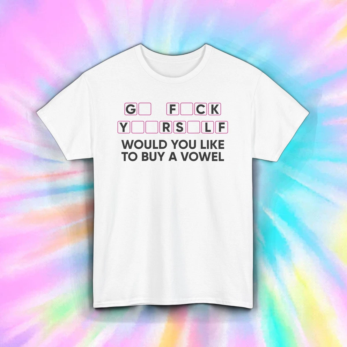 Hot Trending Buy a Vowel Shirt Funny Puzzle Censored Swear Word Game ...