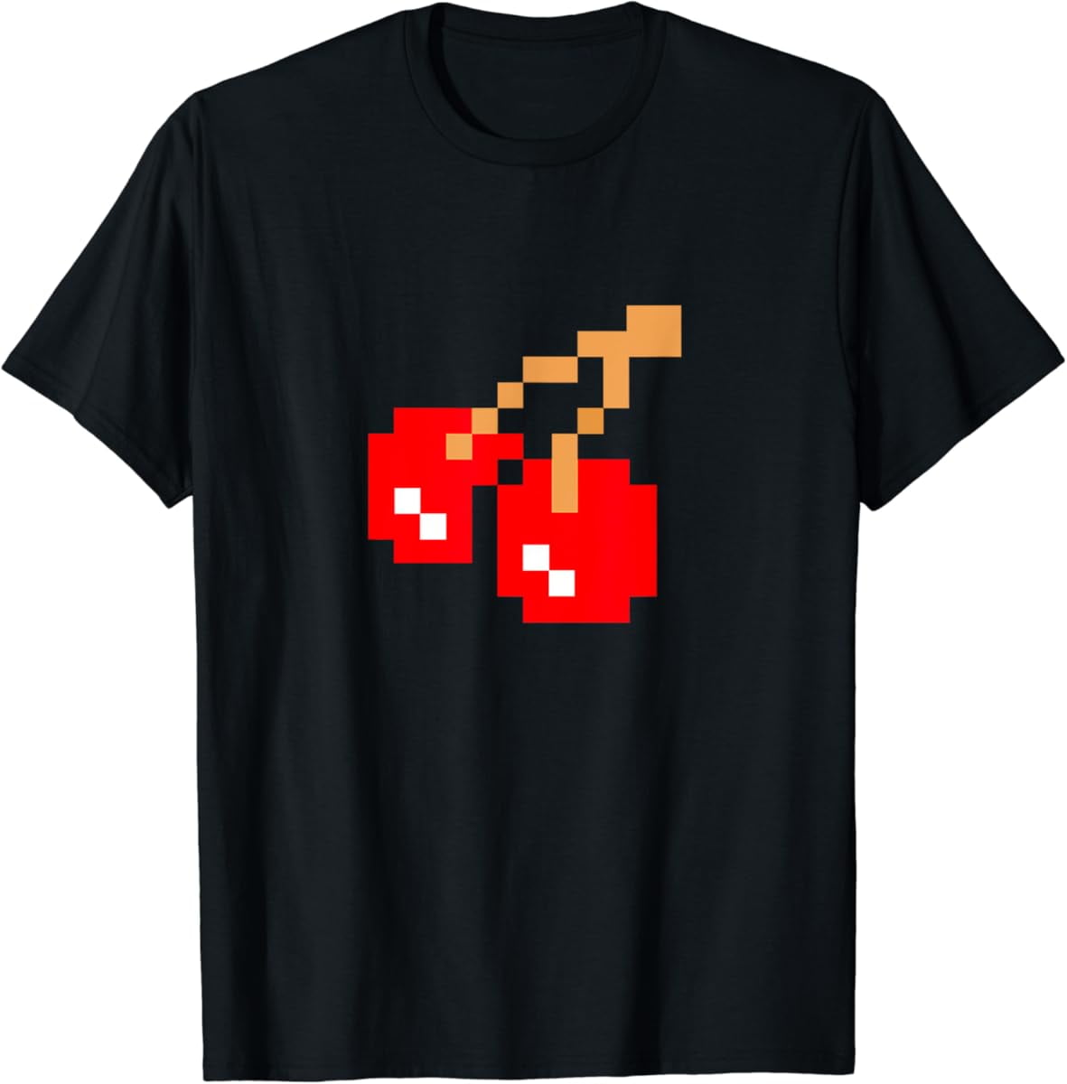 Hot Trending Cherries Pixel 8-bit Arcade Video Game Costume Team T-Shirt Vintage Tee -Birthday ...