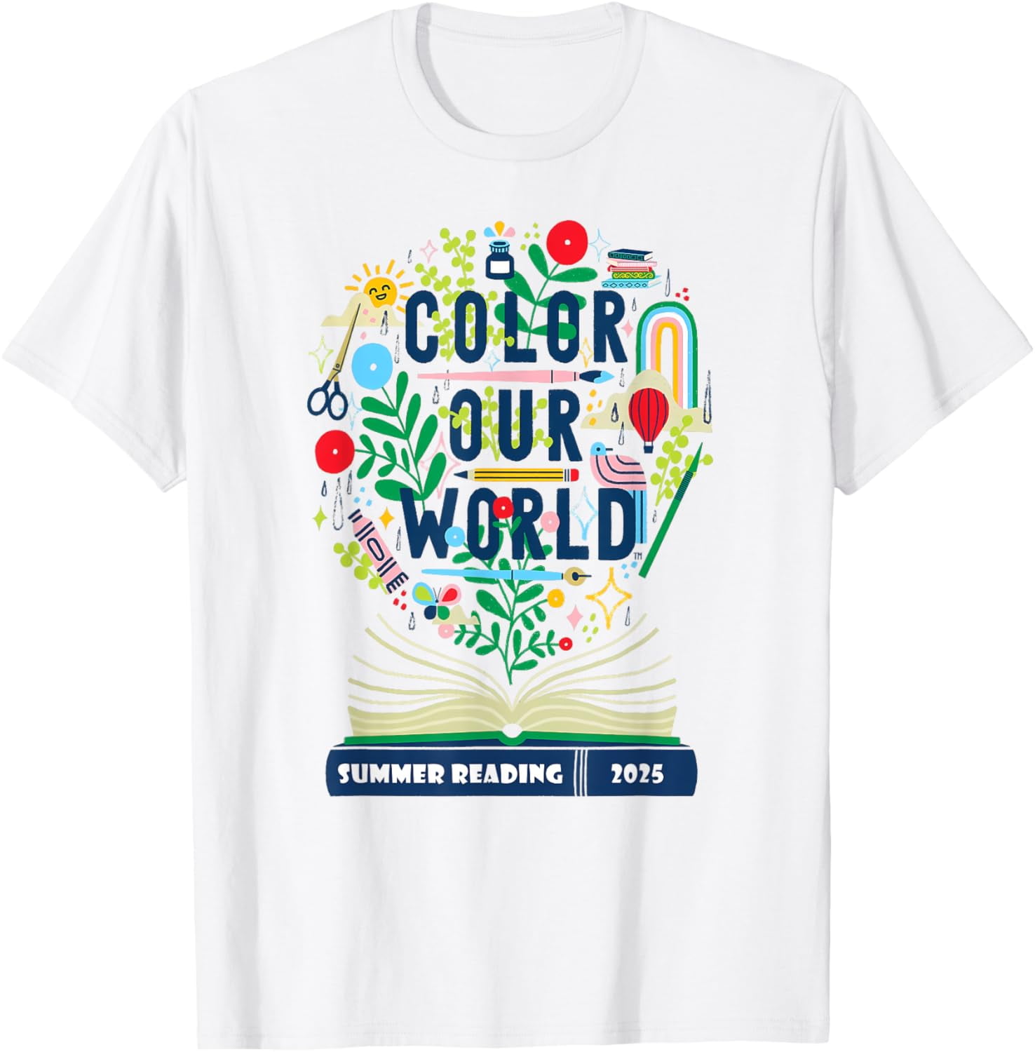 Hot Trending Color Our World Summer Reading 2025 Boho Wildflower Book Vintage Birthday Gifts ...