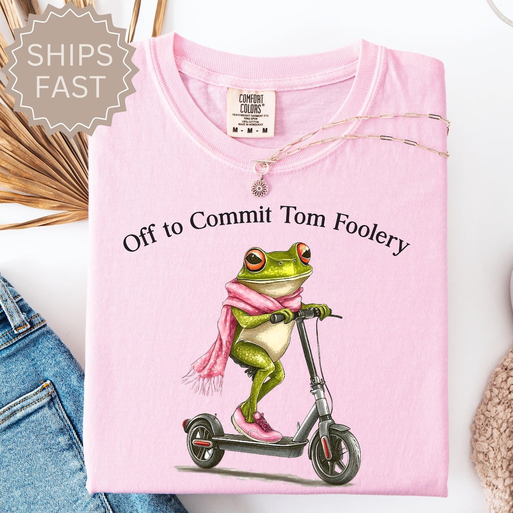 Hot Trending Off To Commit Tom Foolery Frog T-Shirt, Funny Weirdcore ...