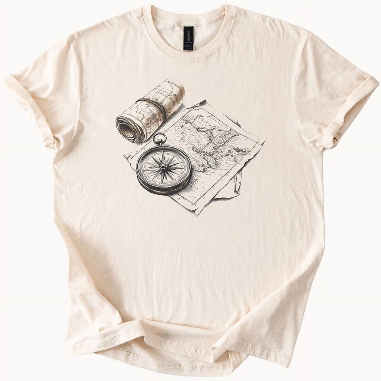 Hot Trending Compass Map Tee Adventure Travel Shirt Explorer Gift ...
