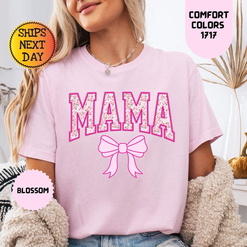 Hot Trending Coquette Pink Mama, Cute Pink Bow, Cute Mother Pregnancy ...