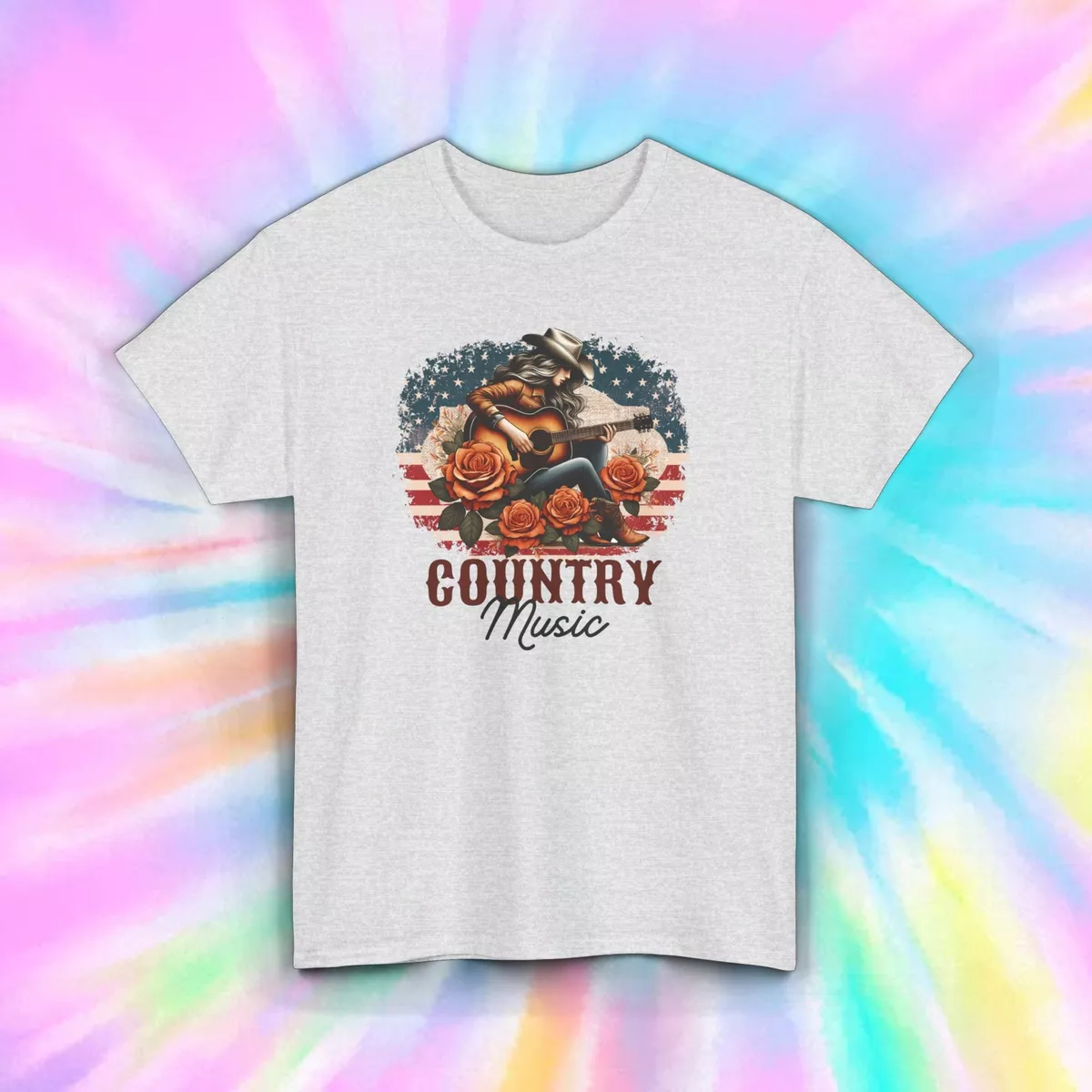 Hot Trending Country Music Shirt | Vintage Cowgirl Guitar Graphic ...