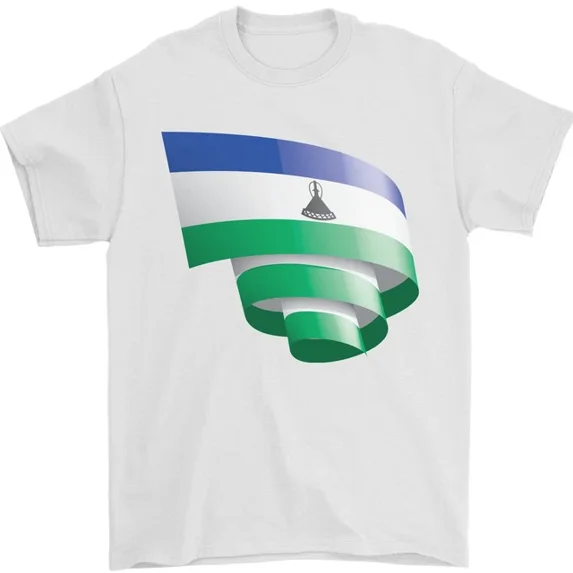 Hot Trending Curled Lesotho Flag Basotho Day Football T-Shirt Design ...