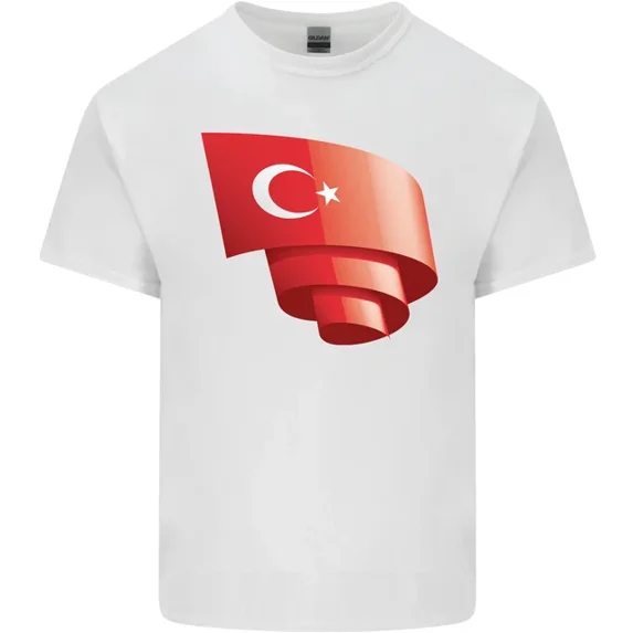 Hot Trending Curled Turkey Flag Turkish Day Football T-Shirt Design ...