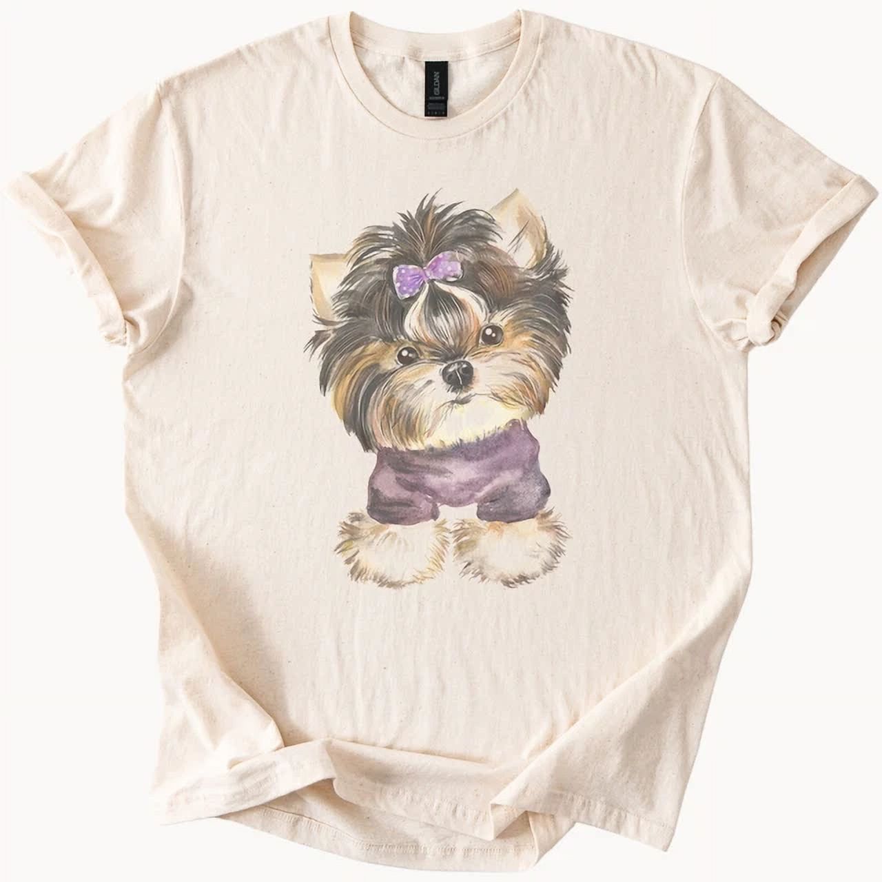 Hot Trending Cute Yorkie TShirt Yorkshire Terrier Puppy Dog Tee Design ...