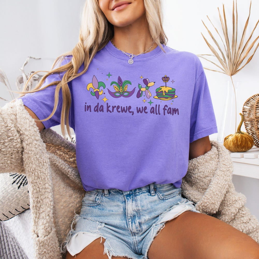 Hot Trending With In Da Krewe We All Fam Mardi Gras Parade Shirt Mardi ...