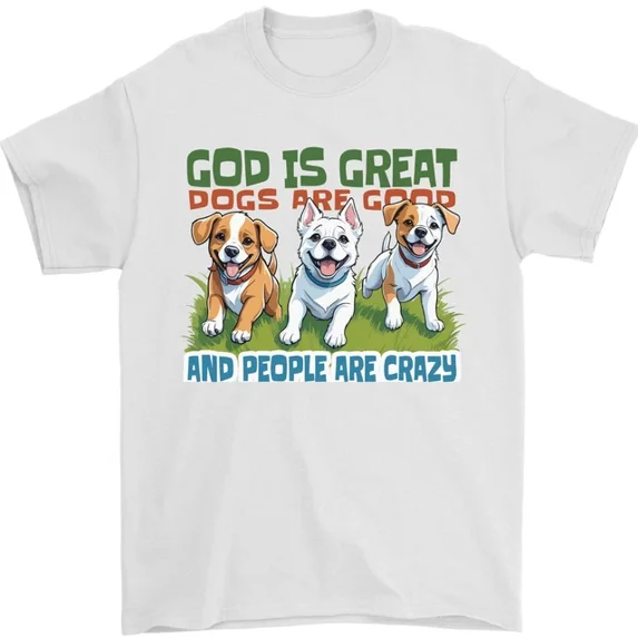 Hot Trending Dogs God is Great Christian Christianity Jesus T-Shirt ...