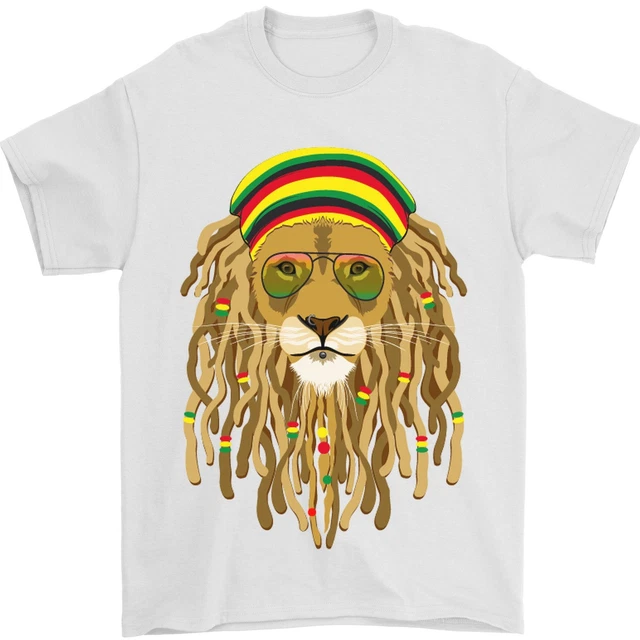 Hot Trending Dreadlock Rasta Lion Jamaica Jamaican T-Shirt Design ...