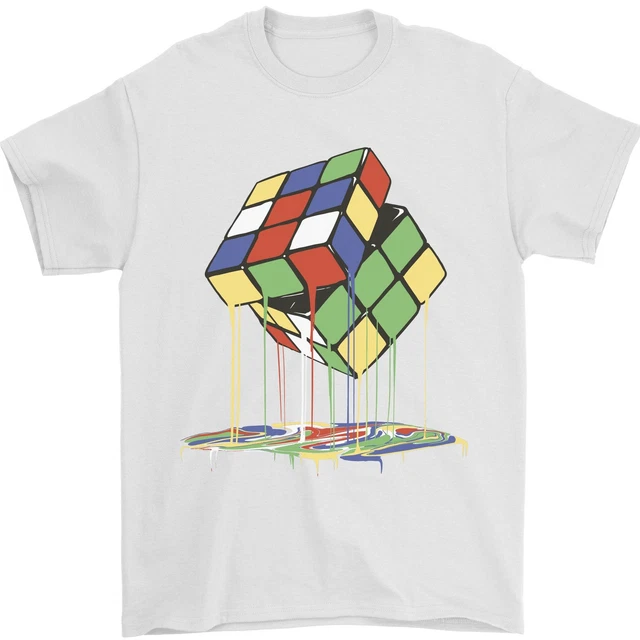 Hot Trending Dripping Rubix Cube Funny Puzzle T-Shirt Design Preview Only - Walmart.com