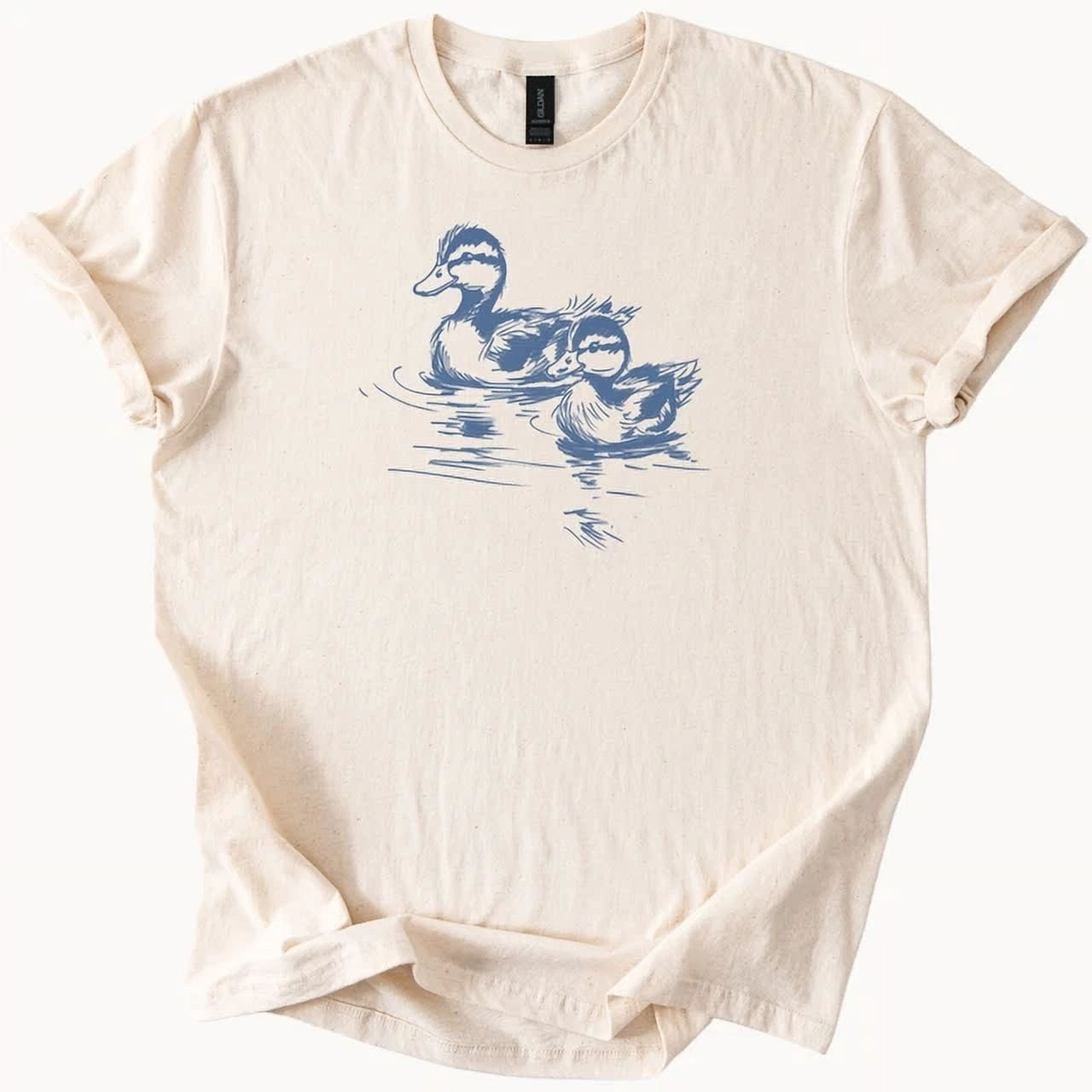 Hot Trending Ducklings Swimming Graphic T Shirt Cute Baby Ducks Tee ...