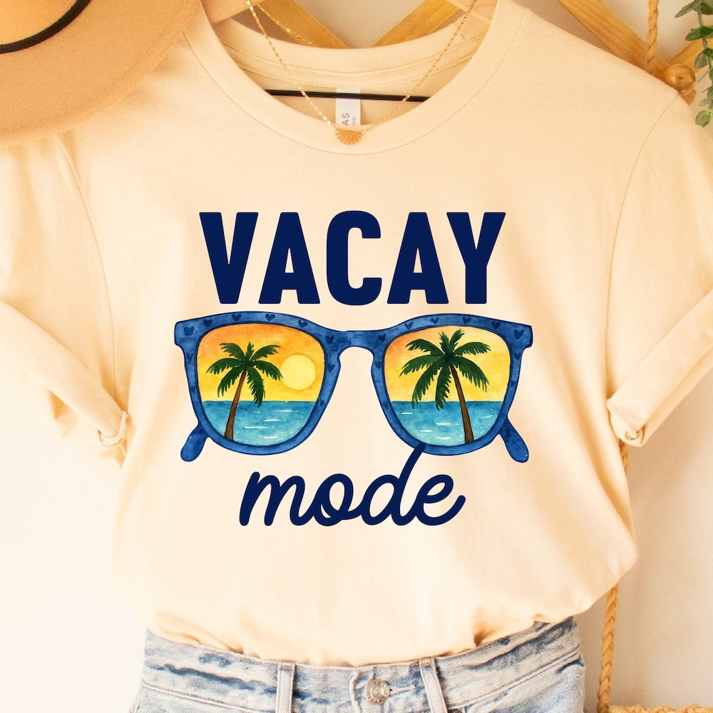 Hot Trending Family Vacation Vacay Mode Road Trip Funny Travel Girls Trip Summer Beach Vintage ...