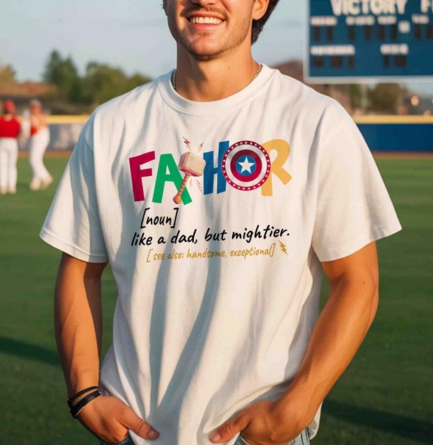 Hot Trending Fathor Definition T-Shirt | Funny Superhero Dad Tee ...