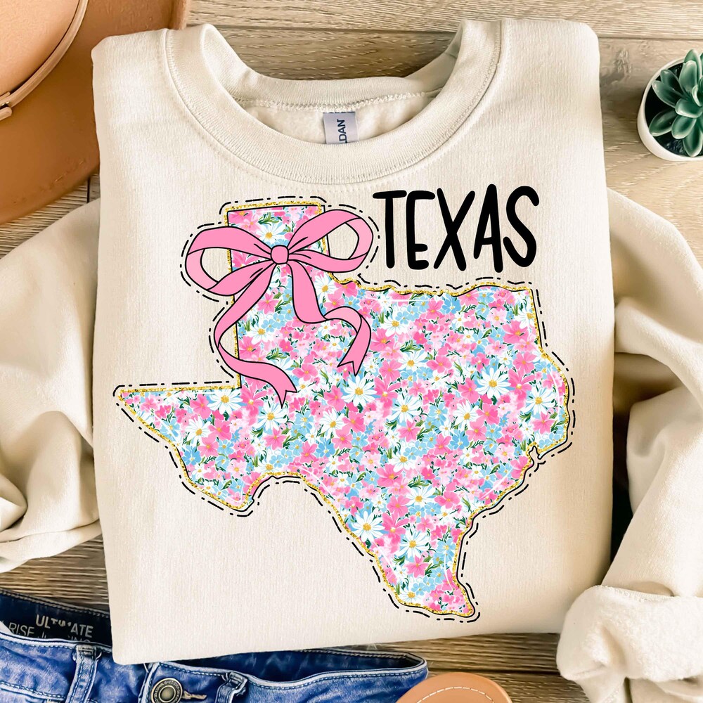 Hot Trending Floral Coquette Texas Shirt, State Shirt, Texas ...